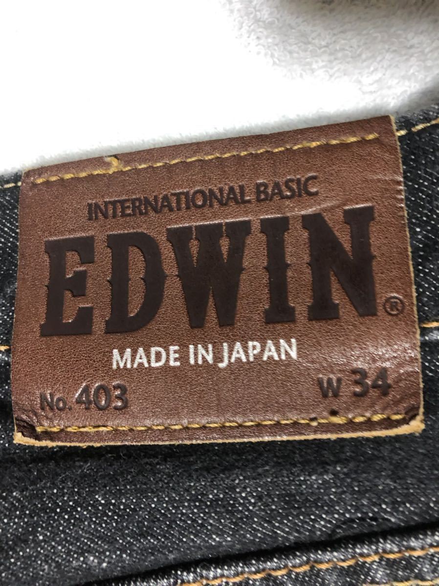 EDWIN403 w34ジーパン BLACKデニム(W34)｜売買されたオークション情報、yahooの商品情報をアーカイブ公開 - オークファン（aucfan.com）