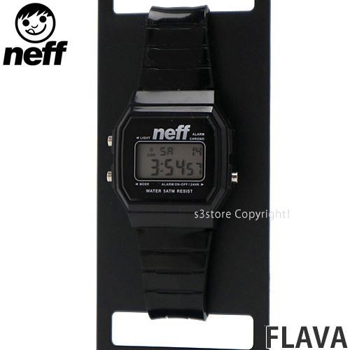 1円 Neff FLAVA Black O/S ネフ フラバ 腕時計 時計 ウォッチ 防水 デジタル レジャー アウトドア フェス watch ...