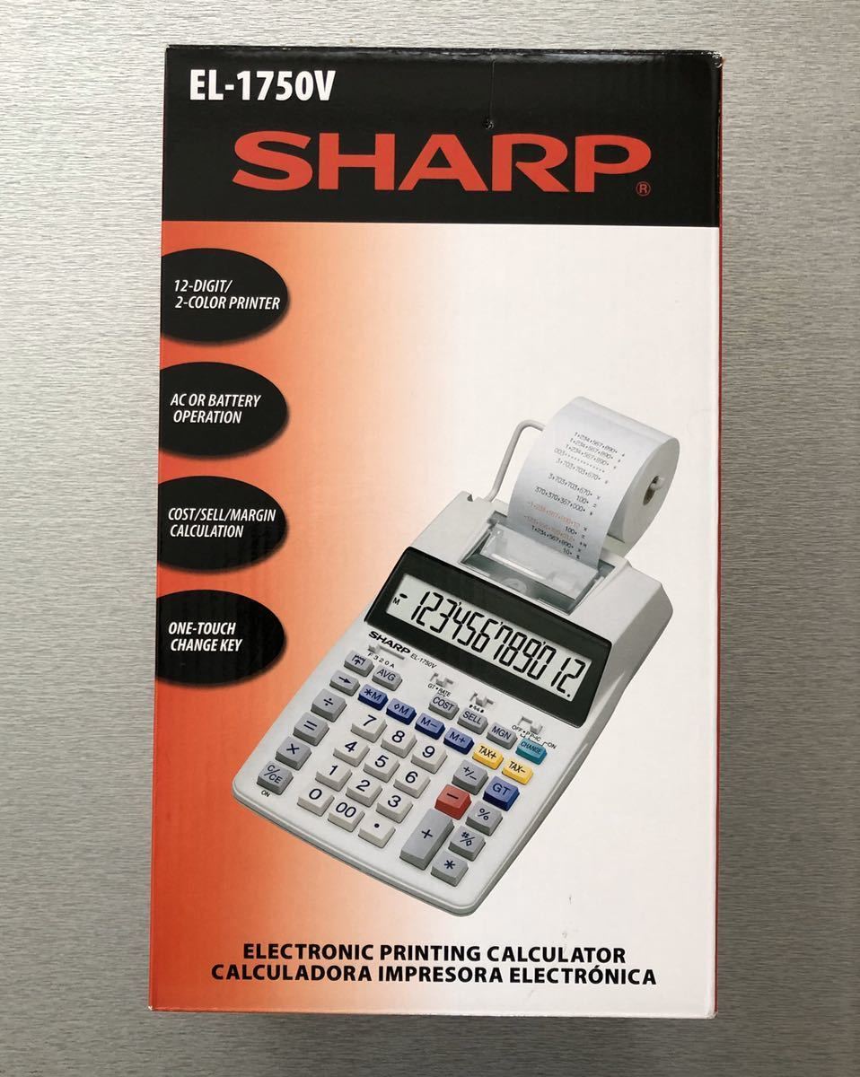 シャープ プリンタ付電卓 12桁 SHARP セミデスクトップ 計算機 EL-1750V(電卓)｜売買されたオークション情報、yahooの商品 ...