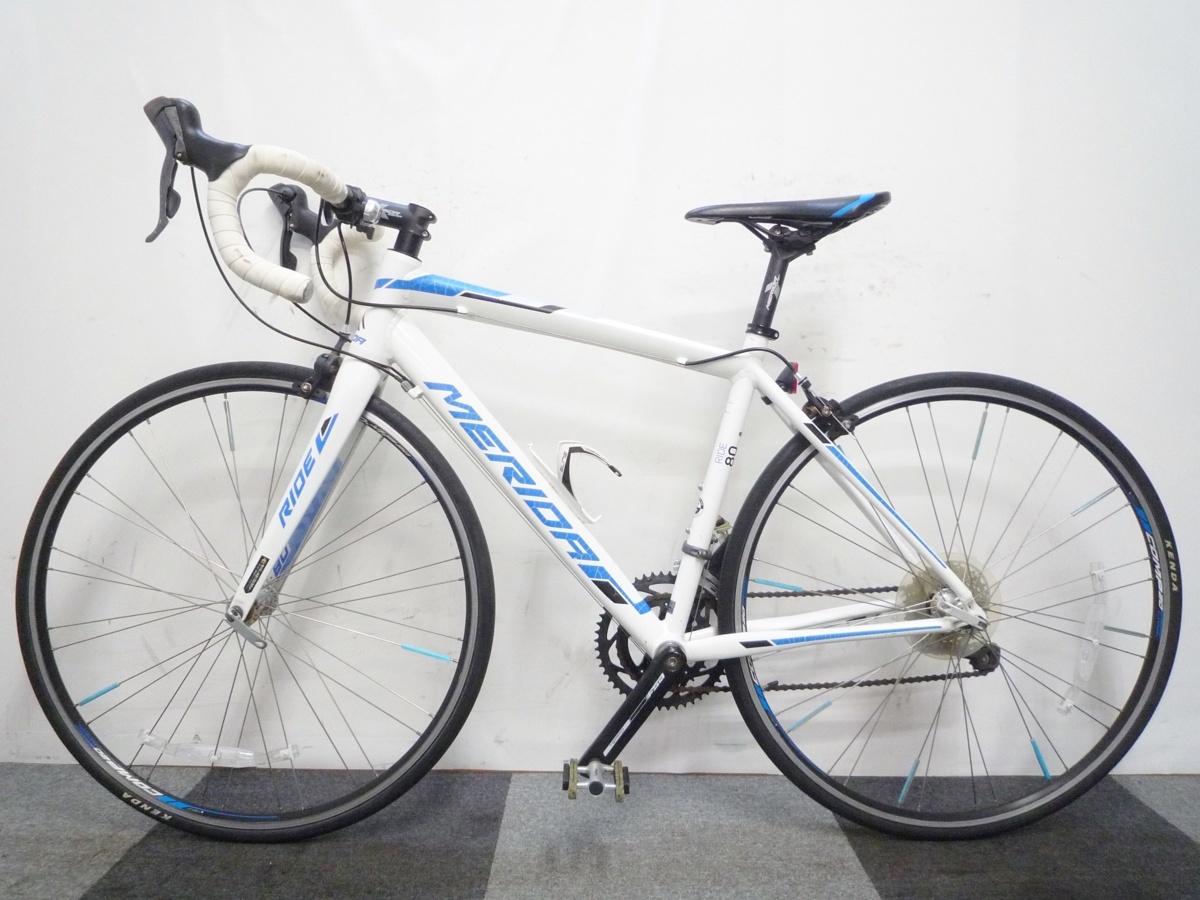 ロードバイク メリダ ライド80 アルミフレーム 2×8 700×25C 47cm 白 MERIDA RIDE(520mm～)｜売買されたオークション情報、yahooの商品情報をアーカイブ公開 ...