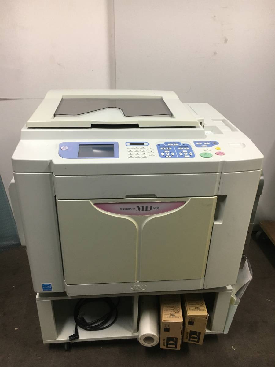 RISO 理想科学工業 輪転機 RISOGRAPH MD5650 A3対応 リソグラフ 2色刷り 2色印刷 リソーデジタル印刷機(本体)｜売買されたオークション情報、yahooの商品情報を ...
