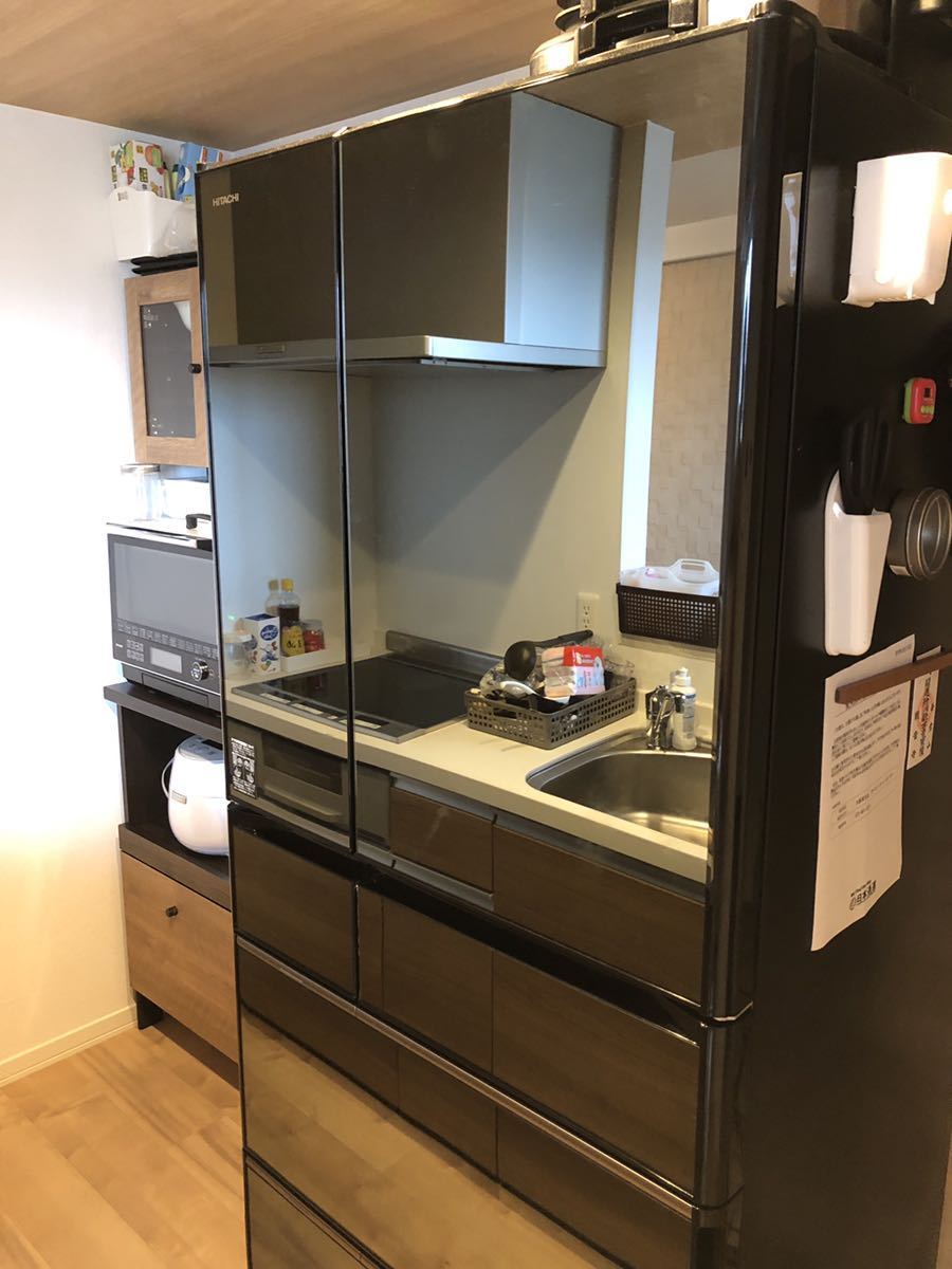 HITACHI 日立 ヒタチ 冷蔵庫 refrigerator R-WX67J クリスタルミラー 超(500リットル以上)｜売買された ...