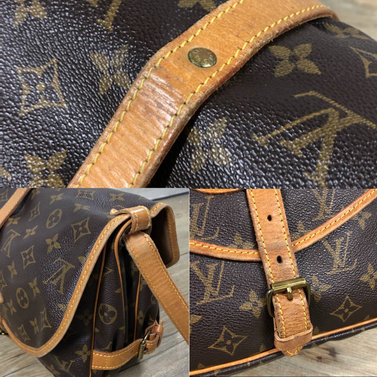 LOUIS VUITTON ルイヴィトン モノグラム ソミュール30 保存袋付き M42256 ショルダーバッグ 斜め掛け LV AR0961 KB(ショルダーバッグ)｜売買されたオークション ...