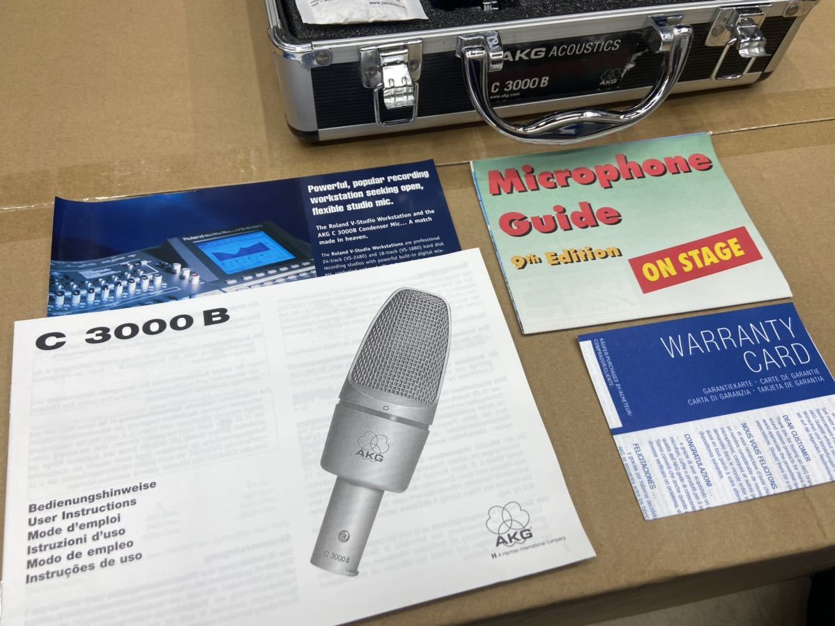 AKG C3000B コンデンサーマイク(コンデンサーマイク)｜売買されたオークション情報、yahooの商品情報をアーカイブ公開 ...