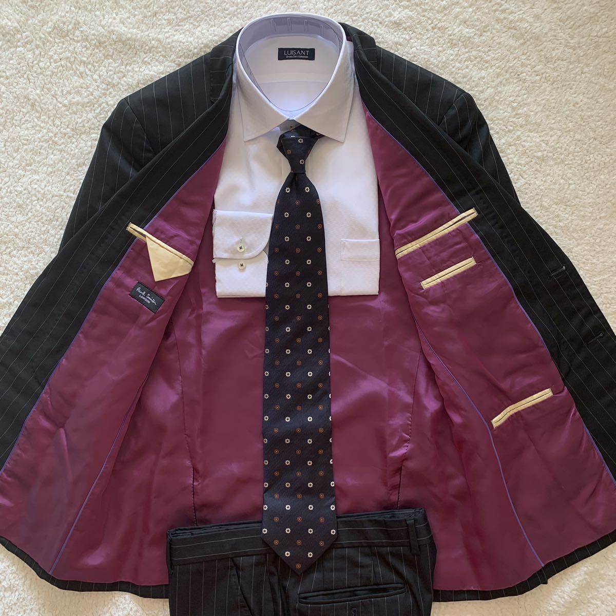 ポールスミス スーツ シングル ストライプ オールシーズン ジョイックスコーポレーション 2B サイドベンツ ウールサージ(Lサイズ)｜売買されたオークション情報、yahooの商品情報を ...