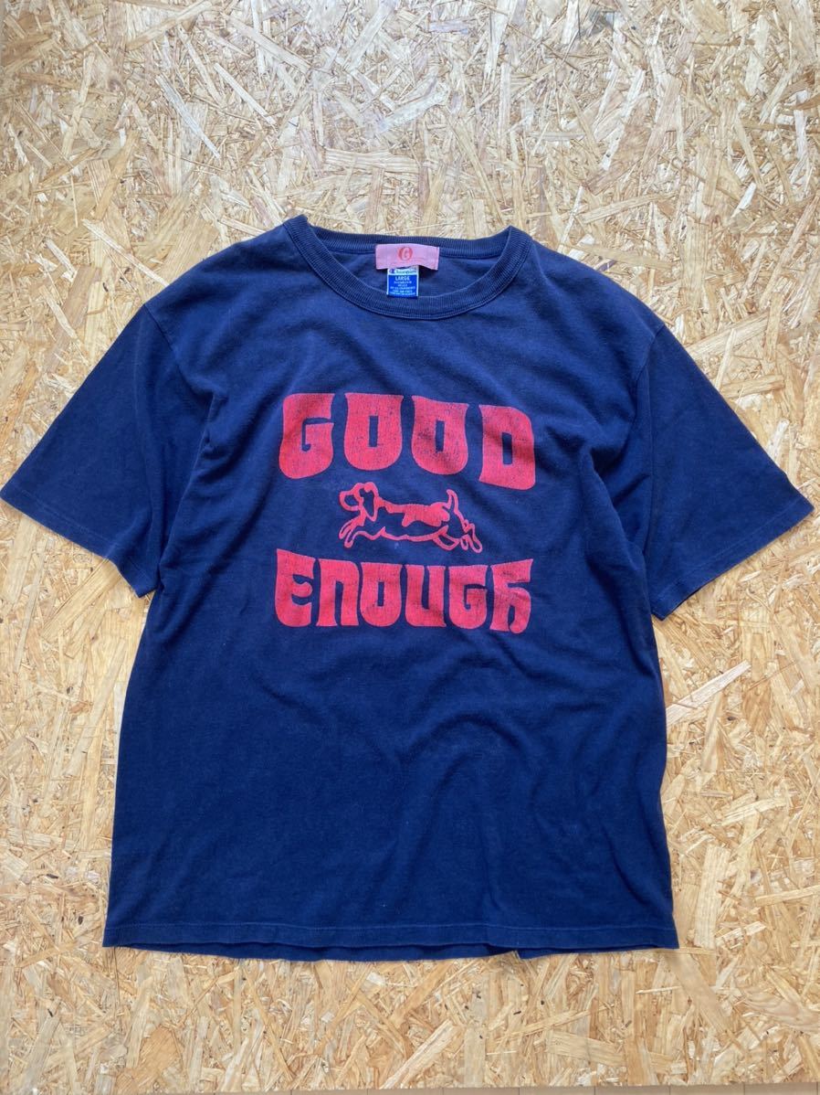 90s GOODENOUGH Champion Tシャツ グッドイナフ 藤原ヒロシ fragment チャンピオン(半袖Tシャツ)｜売買されたオークション情報、yahooの商品情報をアーカイブ ...