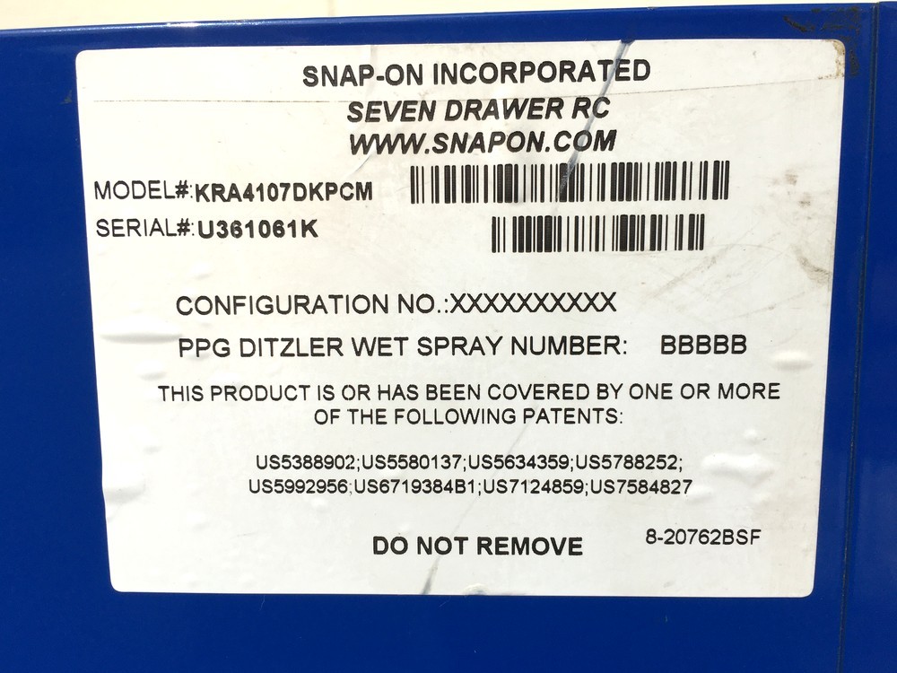 同梱不可 品 Snap-on スナップオン KRA4107シリーズ ツールストレージ KRA4107DKPCM ロイヤルブルー 店頭引取可能 ...
