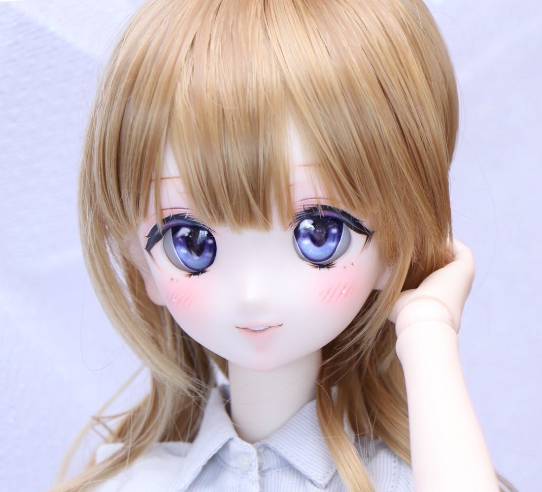 DDH-06/セミホワイト肌★カスタムヘッド+試作レジンアイ★難あり/ソフビ盛り おもちゃ、ゲーム
