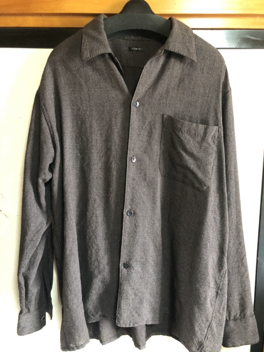 comoli コモリ ウールシャツ20ss サイズ2(Mサイズ)｜売買されたオークション情報、yahooの商品情報をアーカイブ公開 - オークファン（aucfan.com）