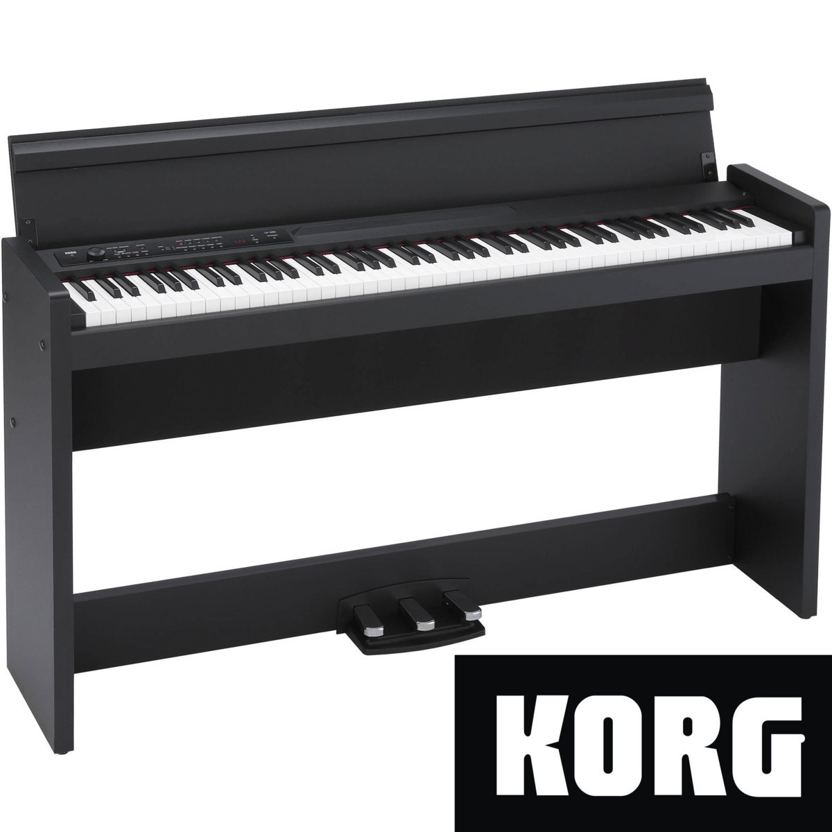 KORG コルグ スタイリッシュ デジタルピアノ LP-380 ブラック 電子ピアノ RH3鍵盤 高出力アンプ LINE OUT端子搭載⑤ ...