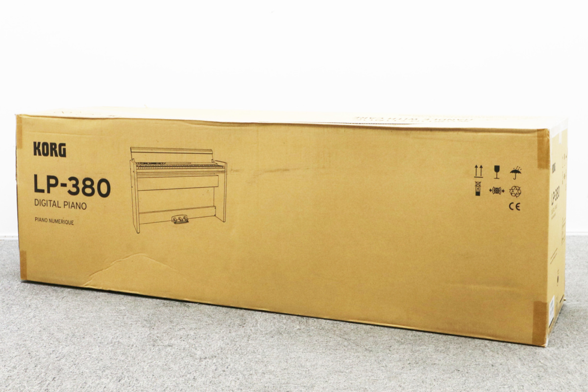 KORG コルグ スタイリッシュ デジタルピアノ LP-380 ブラック 電子ピアノ RH3鍵盤 高出力アンプ LINE OUT端子搭載⑤ ...