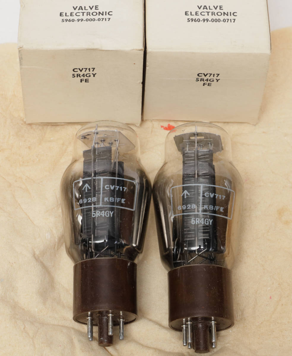 英国製 5R4GY ペア 元箱入り 茶ベース TV-7 計測済み CV717 STC製ぽい 4274B 274B互換 恐らく(真空管)｜売買されたオークション情報、yahooの商品情報を ...