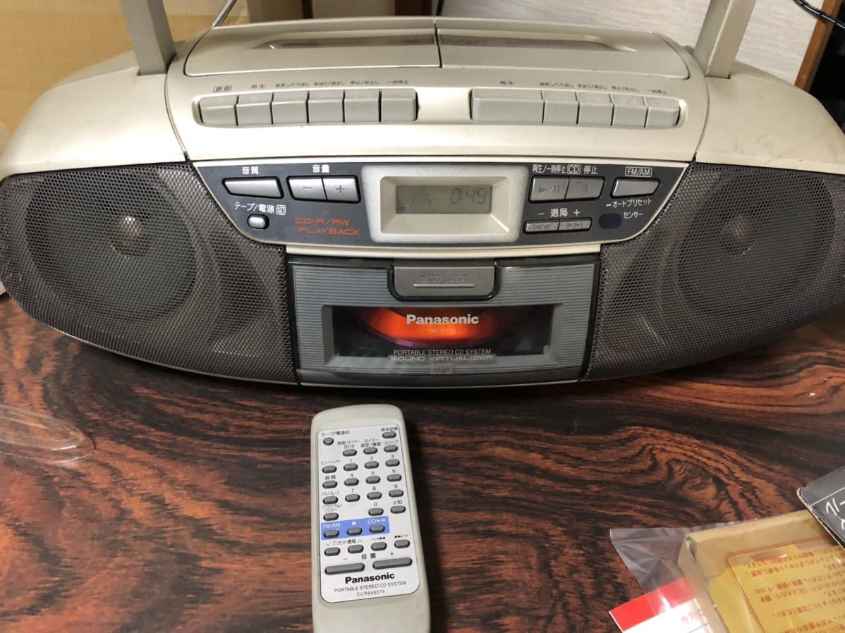 Panasonic リモコン付き CDラジカセ パナソニック RX-DT36 2009年製(ラジカセ)｜売買されたオークション情報、yahoo ...