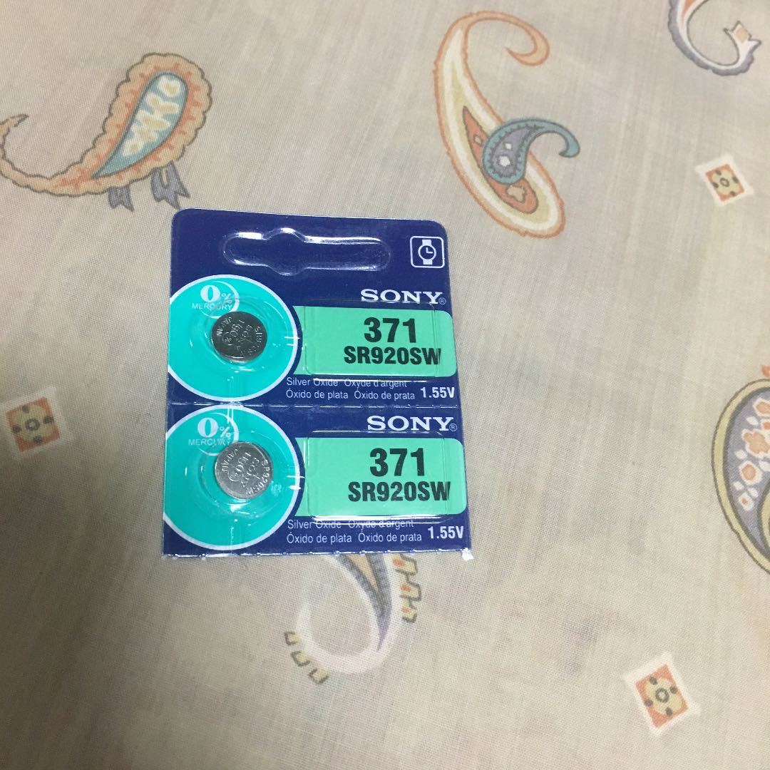 時計用 酸化銀電池 SONY SR920SW No.371 電池×2個入り(時計用電池)｜売買されたオークション情報、yahooの商品情報を ...