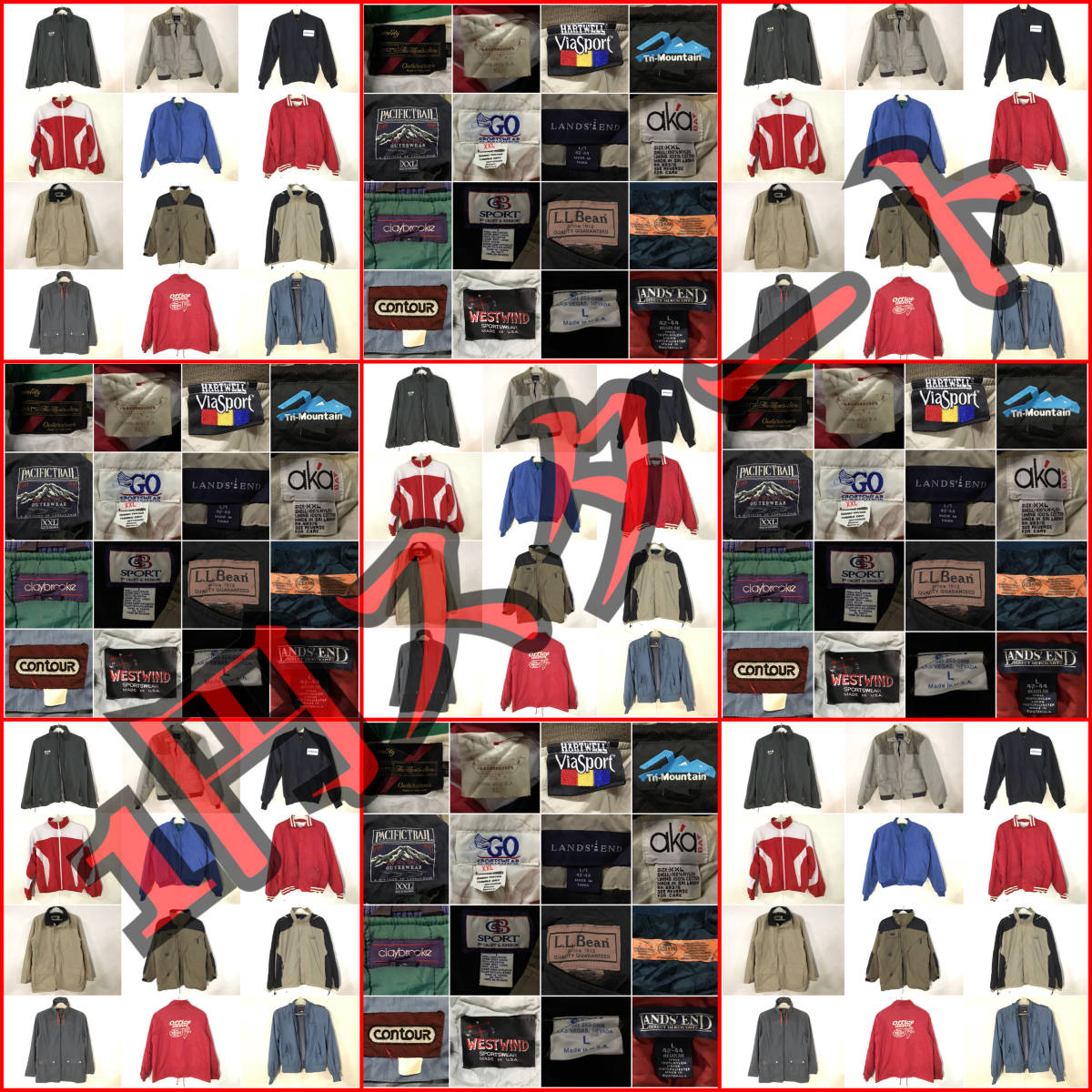 T853 1円スタート アメリカ古着卸オススメジャケットミックス大量50kgベール商品アウター アメカジ アウトドア ヴィンテージ 仕入れ(L ...