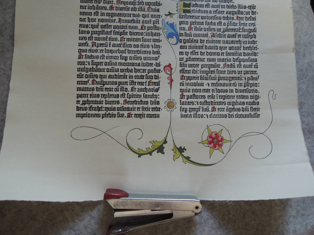 Gutenberg/グーテンベルグ 42行聖書 Mainz博物館製レプリカ Lukas2 1-9(洋書)｜売買されたオークション情報、yahooの商品情報をアーカイブ公開 - オークファン ...