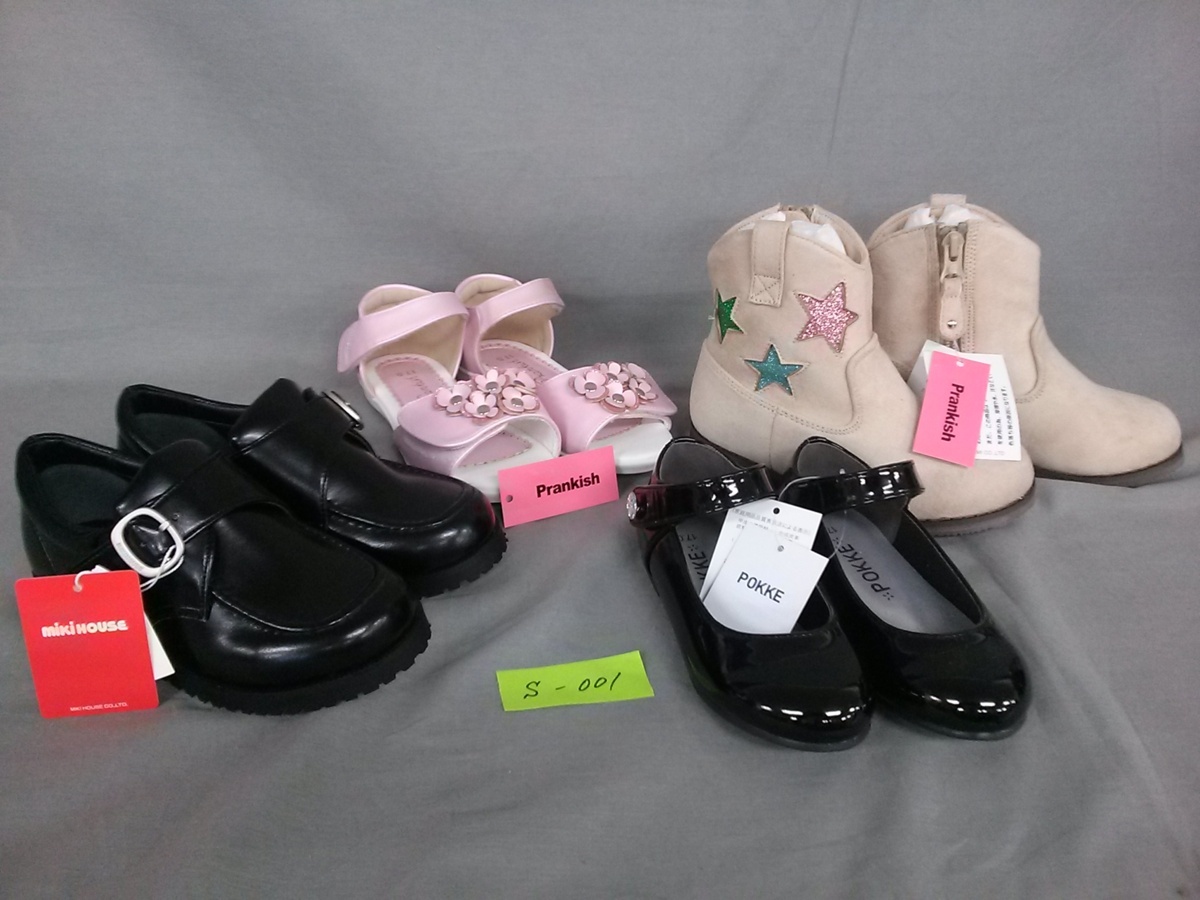 S－001 子供靴 17/18cm ミキハウス POKKE Prankish ローファー サンダル ショートブーツ等4足まとめて 女児 女の子用 品(17cm～)｜売買されたオークション情報 ...