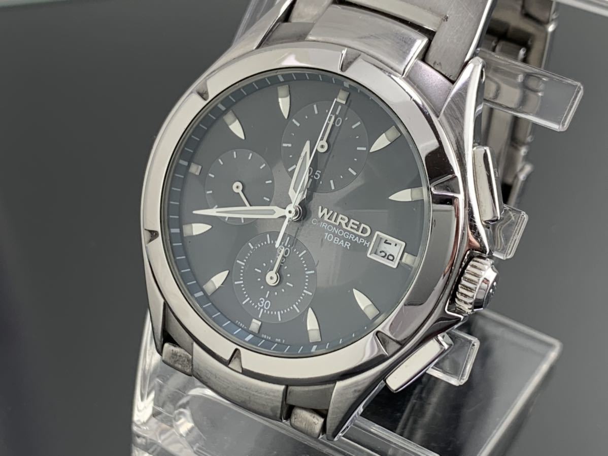 A295 1円 メンズ腕時計 クロノグラフ SEIKO セイコー WIRED ワイアード 7T92-0BX0(ワイアード)｜売買されたオークション情報、yahooの商品情報をアーカイブ公開 ...