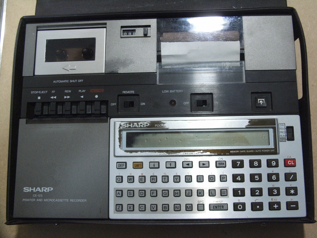 SHARP シャープ ポケットコンピューター PC-1255 + CE-125 ジャンク(ポケットコンピュータ)｜売買されたオークション情報、yahooの商品情報をアーカイブ公開 ...