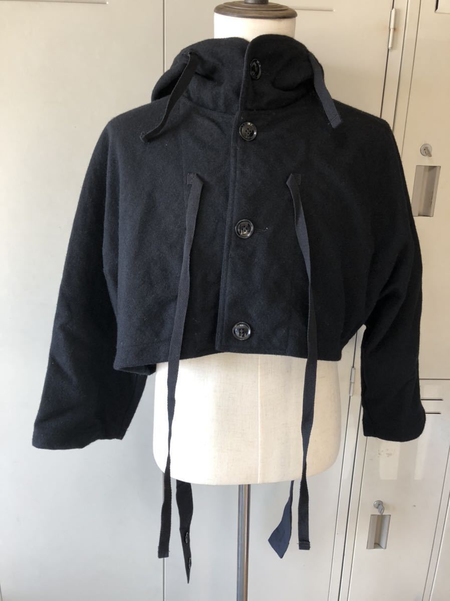 ENGINEERED GARMENTS Cruiser Cape - Wool Melton Black エンジニアード ガーメンツ L ...