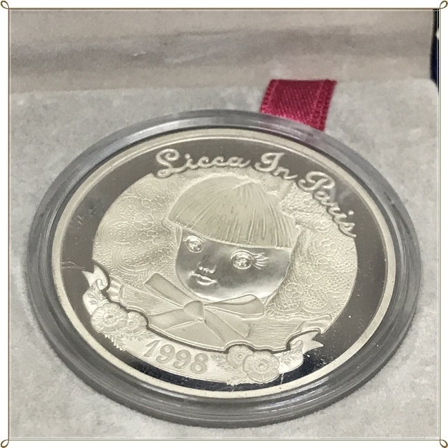 T 1円スタート リカちゃん シルバーコイン パリ造幣局 1998 Ag925 34g Licca In Paris monnaie de ...