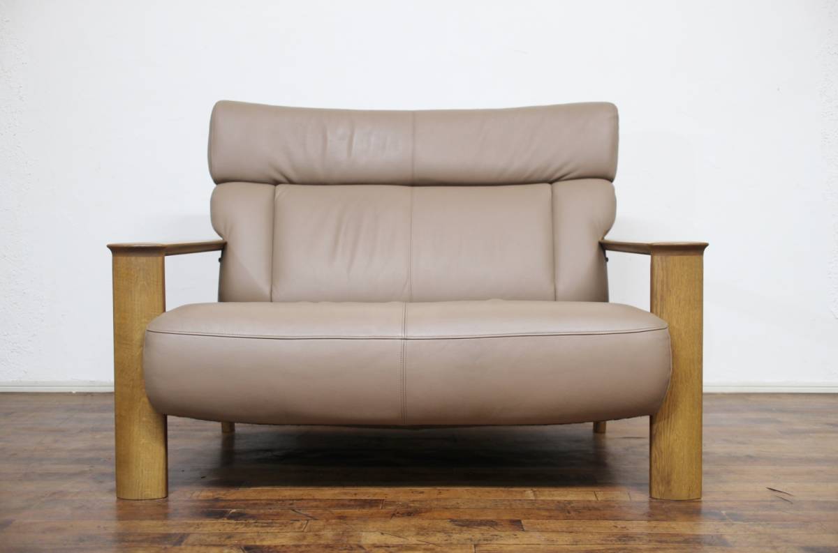 karimoku カリモク WT4112 本革 オーク材 セミハイバック ソファ 2人掛け(カリモク家具)｜売買されたオークション情報 ...