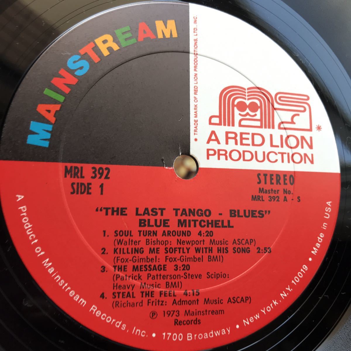 USオリジナル盤 Blue Mitchell / The Last Tango=Blues ジャズファンク Mainstream ...