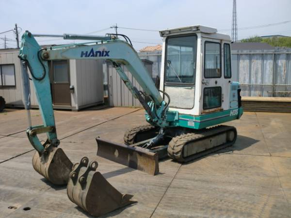 ハニックス H35 3.5t キャビン付 ゴム 売切 ユンボ(建設機械、重機)｜売買されたオークション情報、yahooの商品情報をアーカイブ ...