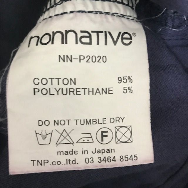 nonnative ノンネイティブ パンツ ネイビー サイズ：2(パンツ)｜売買されたオークション情報、yahooの商品情報をアーカイブ公開 - オークファン（aucfan.com）