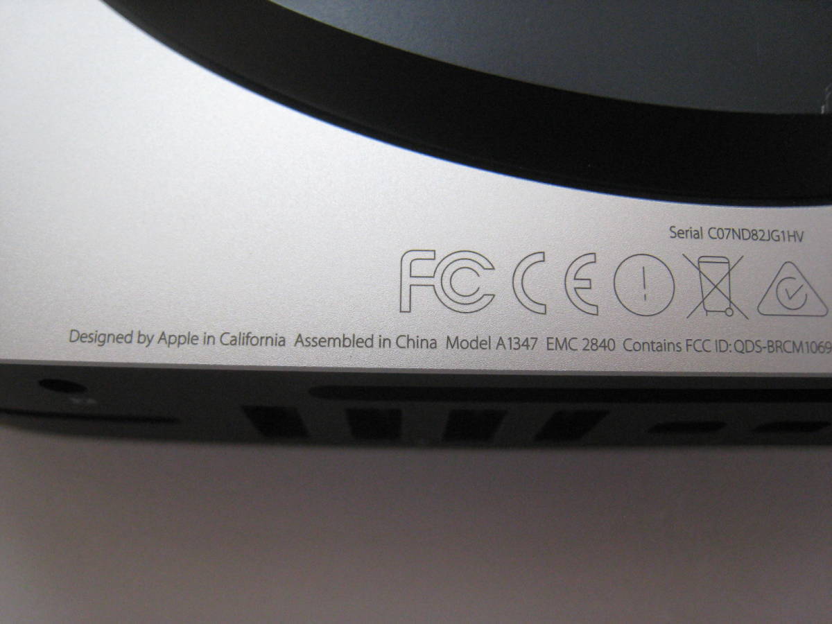Apple A1347 Mac mini Late 2014 Intel Core i5/メモリ4GB/HDD500GB/macOS Big ...