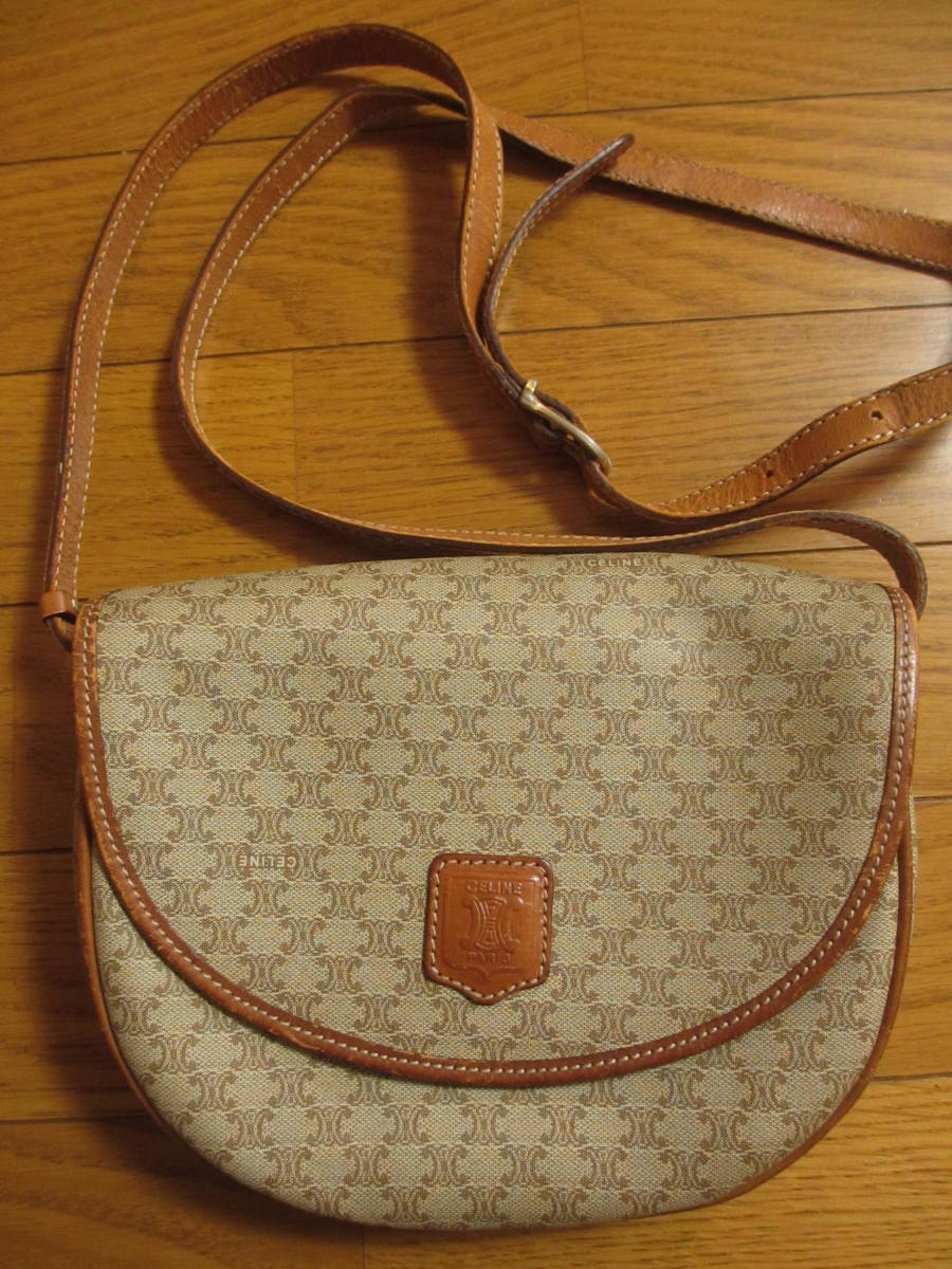 CELINE オールド セリーヌ マカダム柄 ヴィンテージショルダーバッグ 古着レトロ(ショルダーバッグ)｜売買されたオークション情報、yahooの商品情報をアーカイブ公開 - オークファン ...