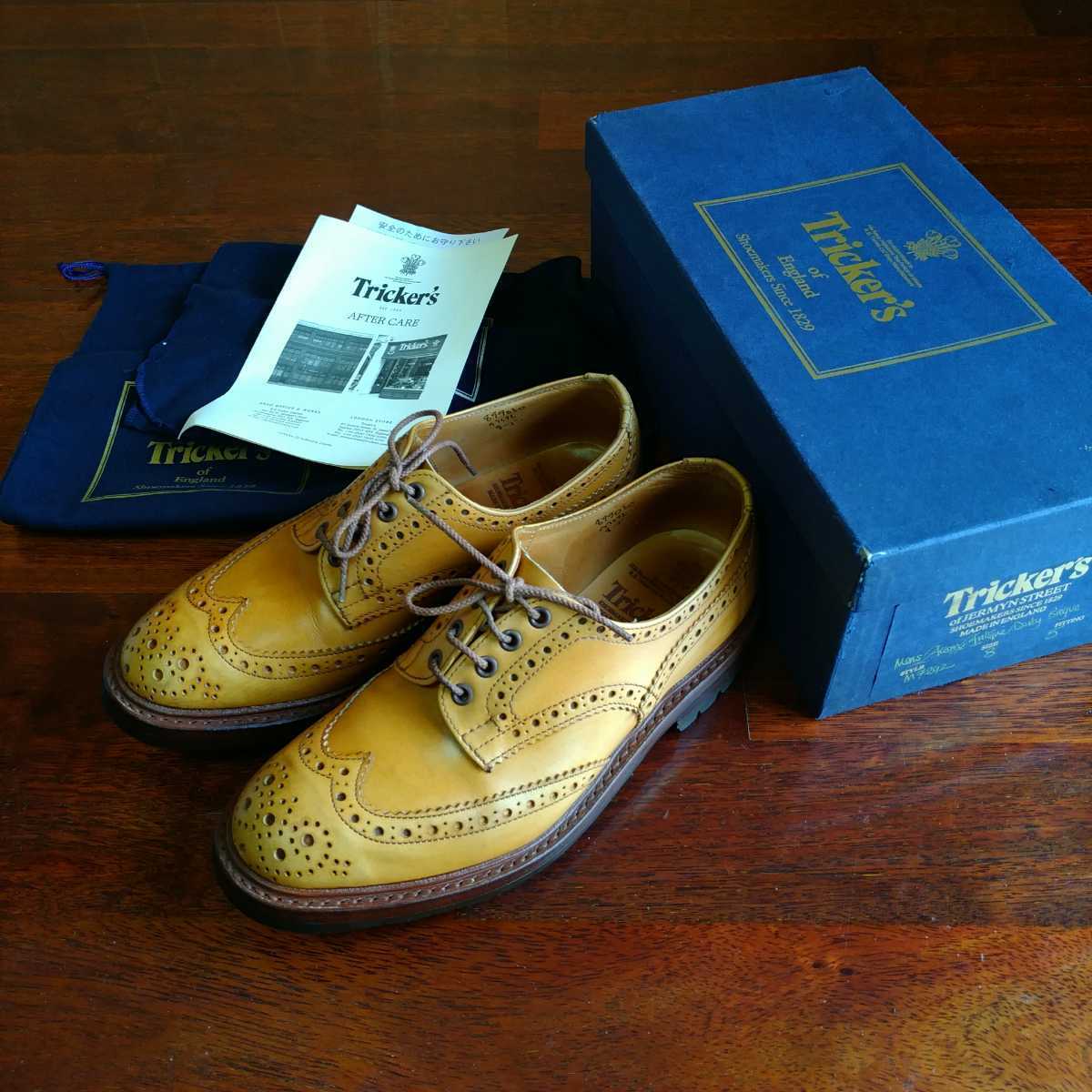Trickers トリッカーズ バートン BURTON ウイングチップ エイコン UK8 英国(UK8)｜売買されたオークション情報 ...