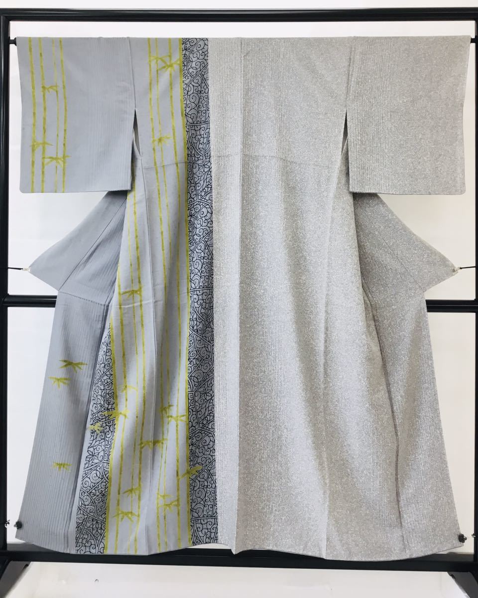 きものcocon 2-19-2K-1048 付下げ/身丈153.5/裄65.5/正絹/グレー系/古典柄/たたき染め(付下げ)｜売買されたオークション情報、yahooの商品情報をアーカイブ公開 ...