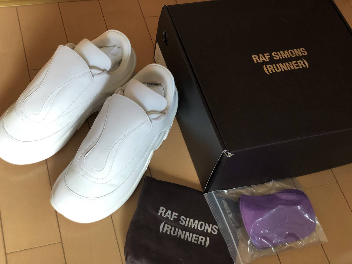 20AW RAF SIMONS ラフシモンズ RUNNER ANTEI WHITE スニーカー 24.0cm EU38 / 白 / 正規品 2020年モデル \47 300(ラフシモンズ ...