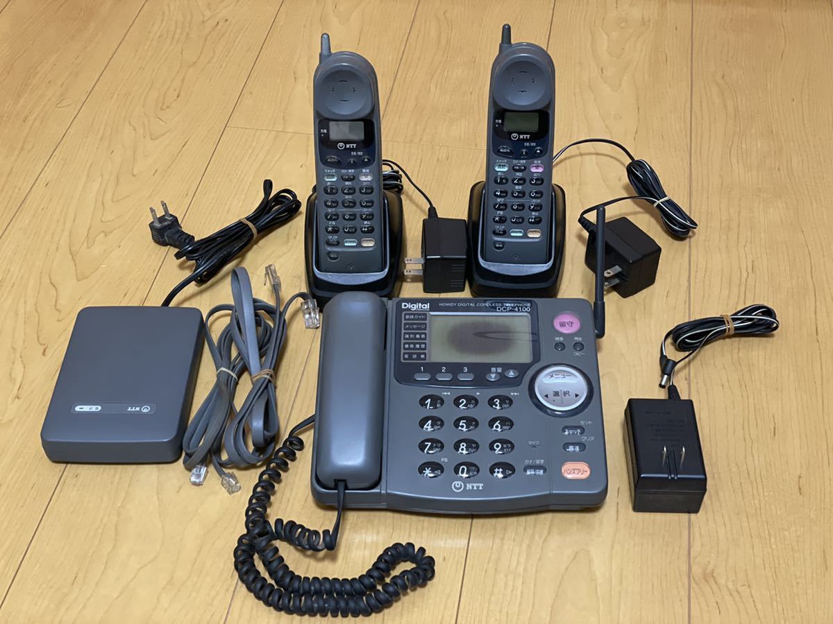 NTT電話機 ハウディ デジタルコードレスホン DCP-4100 子機2台 ドアホンボックス ジャンク(電話機一般)｜売買されたオークション情報、yahooの商品情報をアーカイブ公開 ...