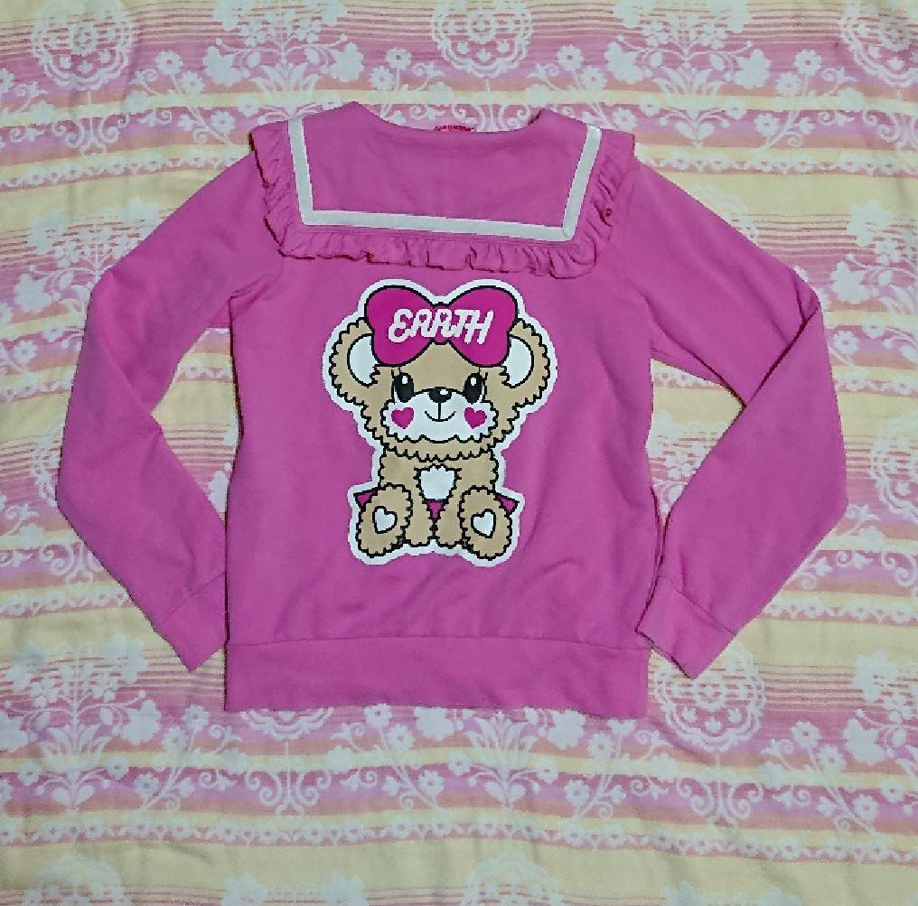 アースマジック EARTH MAGIC セーラー襟ジャケット 140cm ピンク(ジャケット、上着)｜売買されたオークション情報、yahooの商品情報をアーカイブ公開 - オークファン ...