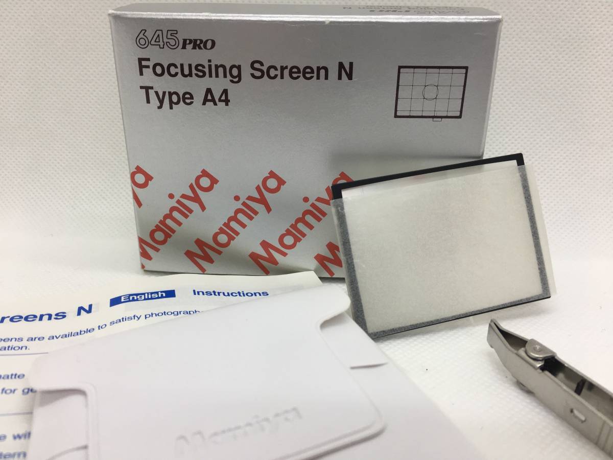 元箱入り マミヤ Mamiya 645 PRO Focusing Screen N Type A-4 Checker #2257(その他 ...