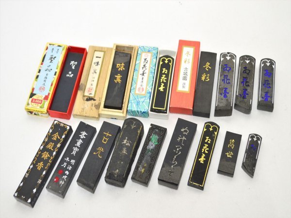 KM265 まとめて 書道具 固形墨/古墨 16点セット 中国墨 古梅園 古城園 墨運堂 松寿堂 玄林道 etc... 現状品(書)｜売買され ...