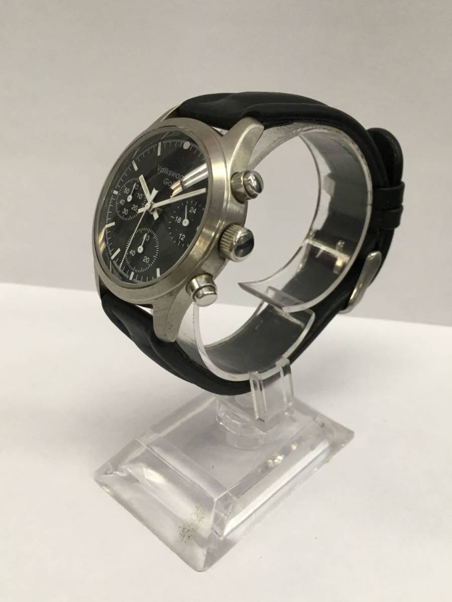 S258-I21-2543 Volkwagen フォルクスワーゲン GOLF クロノグラフ メンズ クオーツ 不動 腕時計 ⑯(その他)｜売買 ...
