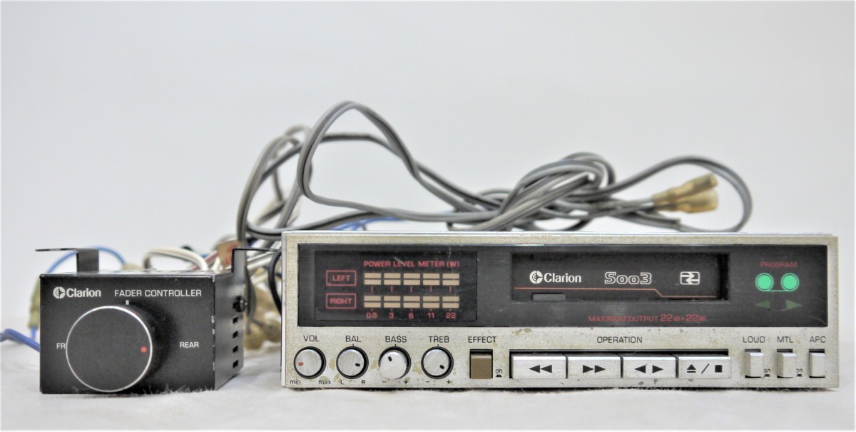 現状品 クラリオン clarion Soo3 MODEL:PA-8046A カセットテープデッキ/RCB-012 フェーダーコントローラー ...