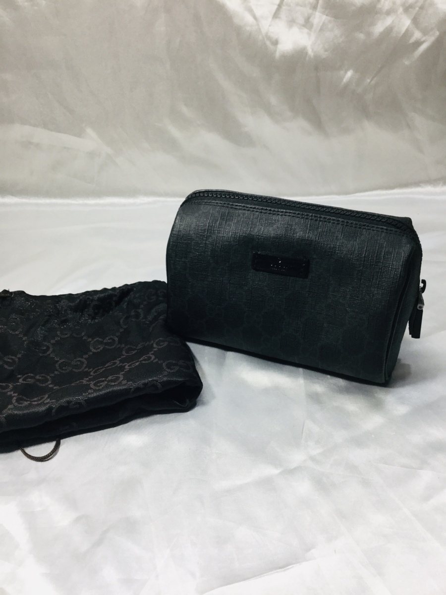 保管品 GUCCI グッチ ポーチ PV ブラック 162809 492695 保管袋付 I0614(その他)｜売買されたオークション情報、yahooの商品情報をアーカイブ公開 ...