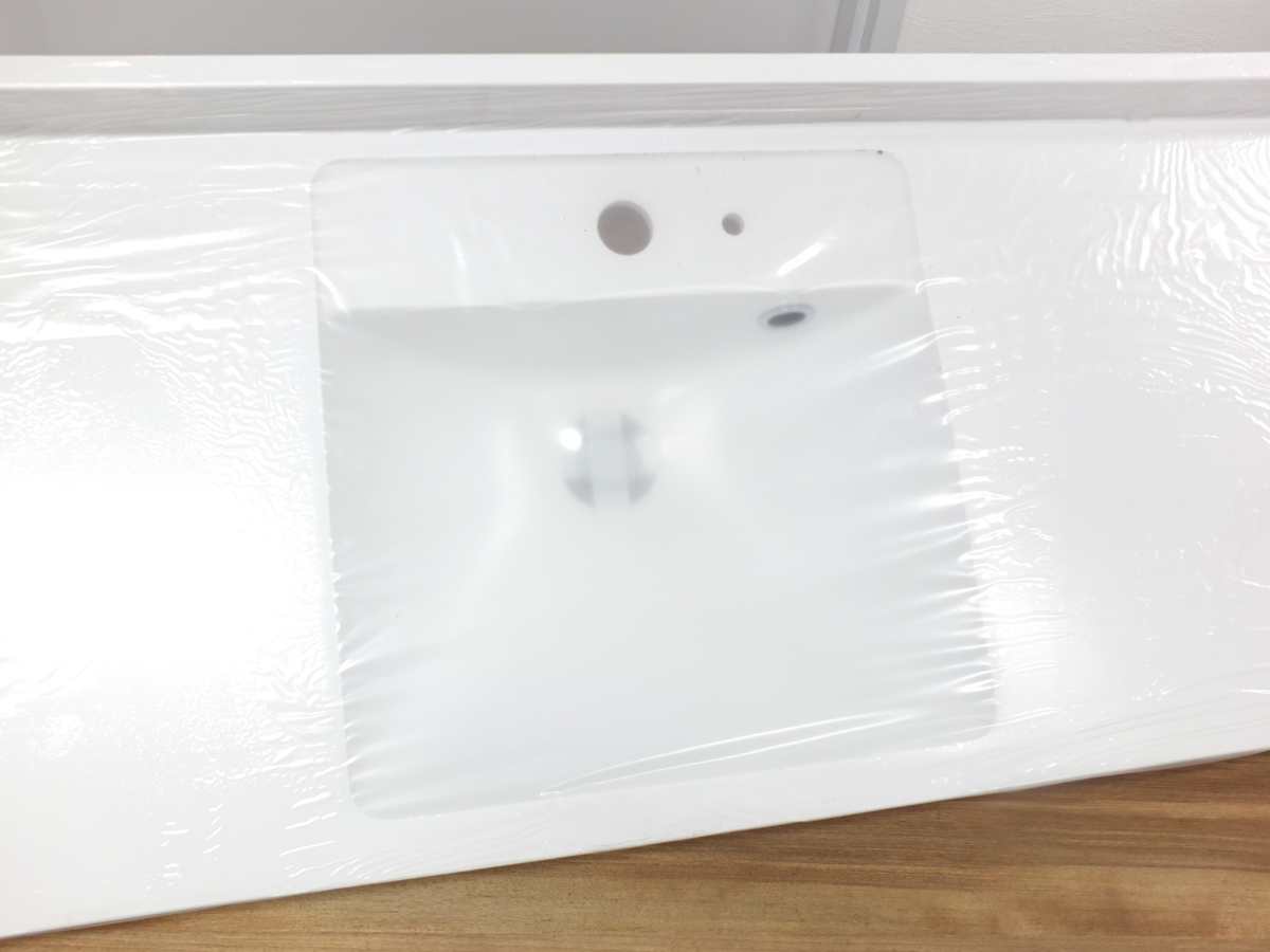TOTO マーブライトカウンター KA0727A MK45C1630 洗面ボウル カウンター 角形 2ボウル 1630×450mm(洗面台 ...