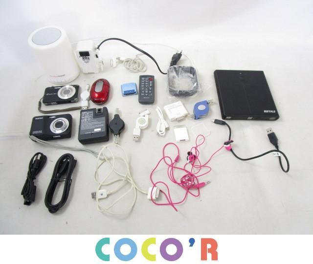 同梱可 品 家電 ipod nano ペンタックス デジタルカメラ Optio E90 バッファロー DVDドライブ 等 グッズセット(その他 ...