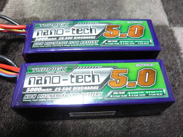 nano-tech 6S 22.2v 5000mah 25C リポバッテリー 2本 T-REX(バッテリー、充電器)｜売買されたオークション ...