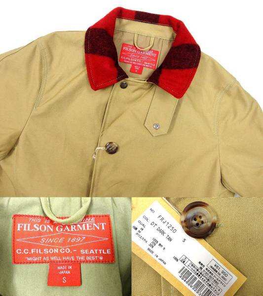 FILSON×ナナミカ ティンクロスステンカラーコート S/h617(ジャケット、上着)｜売買されたオークション情報、yahooの商品情報をアーカイブ公開 - オークファン（aucfan.com）
