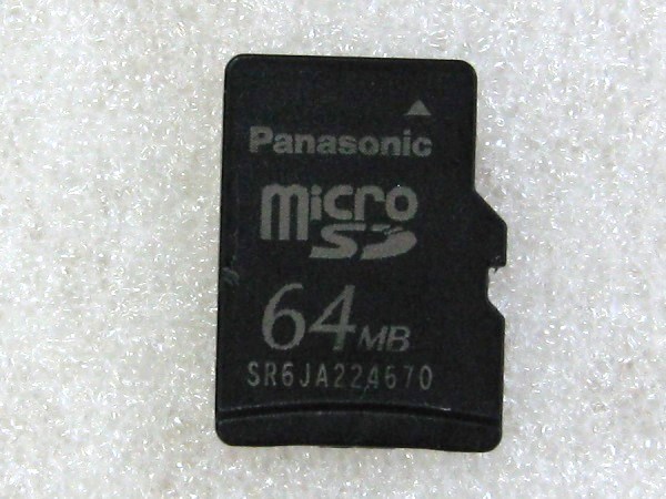 Panasonic micro SDカード 64MB 送料82円(128MB以下)｜売買されたオークション情報、yahooの商品情報をアーカイブ公開 - オークファン（aucfan.com）
