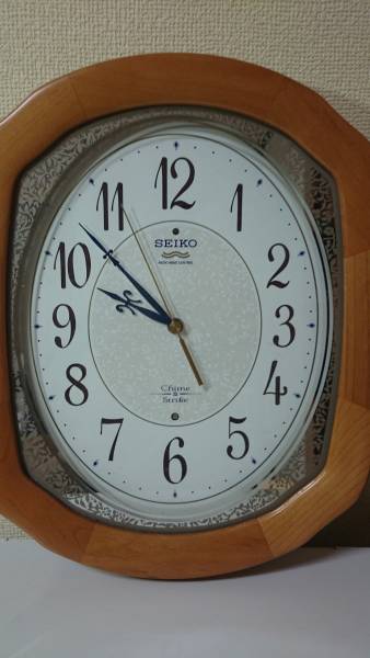 SEIKO 時報付 チャイム＆ストライク 電波掛時計 RX204B(アナログ)｜売買されたオークション情報、yahooの商品情報をアーカイブ ...