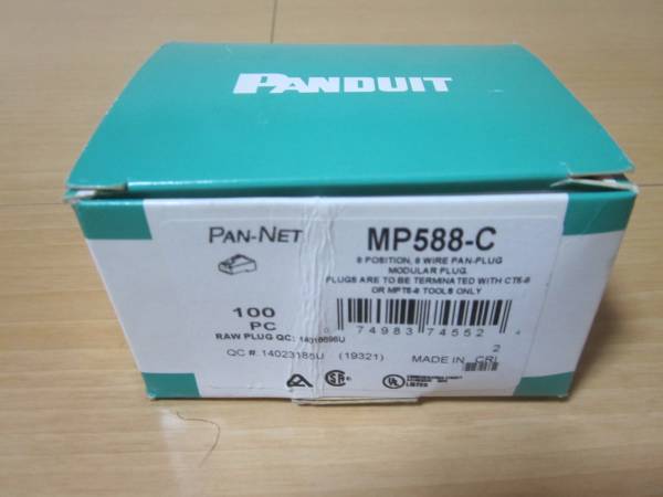 PANDUIT LANモジュラプラグ MP588-C RJ－45 100個入り(ケーブル、コネクタ)｜売買されたオークション情報、yahooの ...