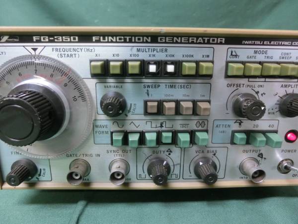 岩通 FG-350 FUNCTION GENERATOR 波形発生器 IWATSU(その他)｜売買されたオークション情報、yahooの商品情報 ...