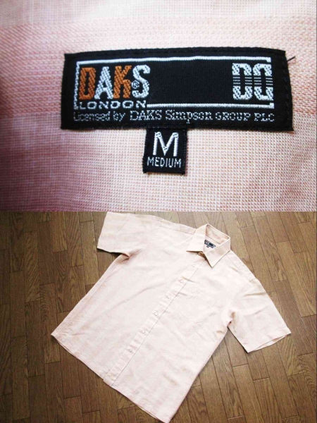 DAKS LONDON ダックス 日本製 麻混ストライプ柄シャツ M(半袖シャツ)｜売買されたオークション情報、yahooの商品情報をアーカイブ公開 - オークファン（aucfan.com）